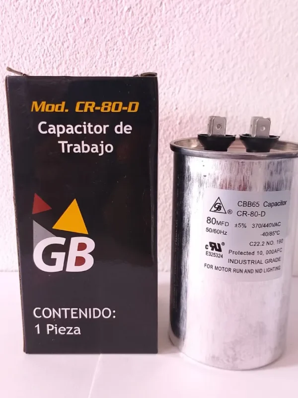 CAPACITOR 80 MF 440V GB – Prisaire expertos en Aires Acondicionados