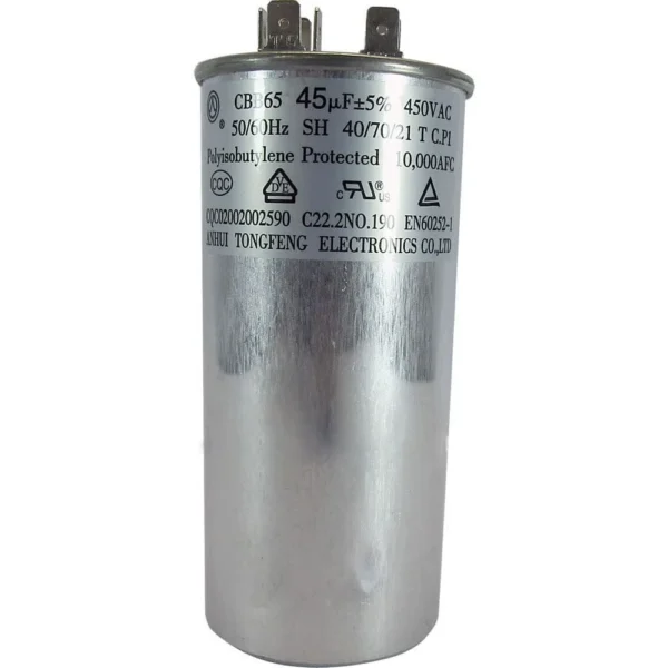 CAPACITOR 45 MF 440V GB – Prisaire expertos en Aires Acondicionados