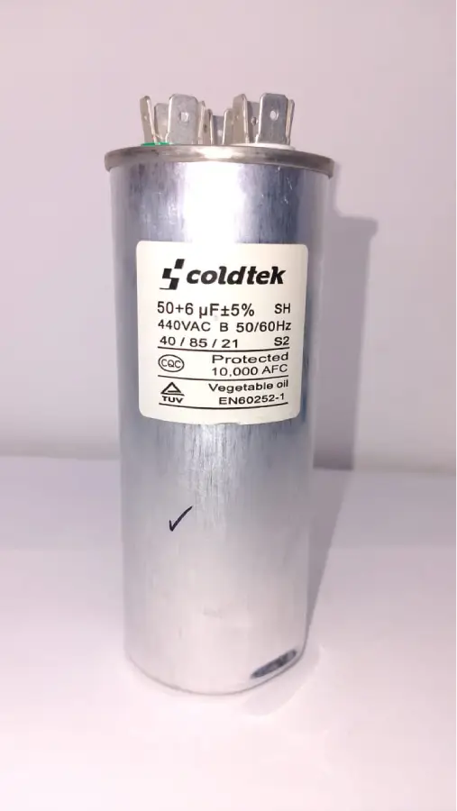 CAPACITOR TRABAJO DUAL 50+6MF 440V COLDT – Prisaire expertos en Aires ...