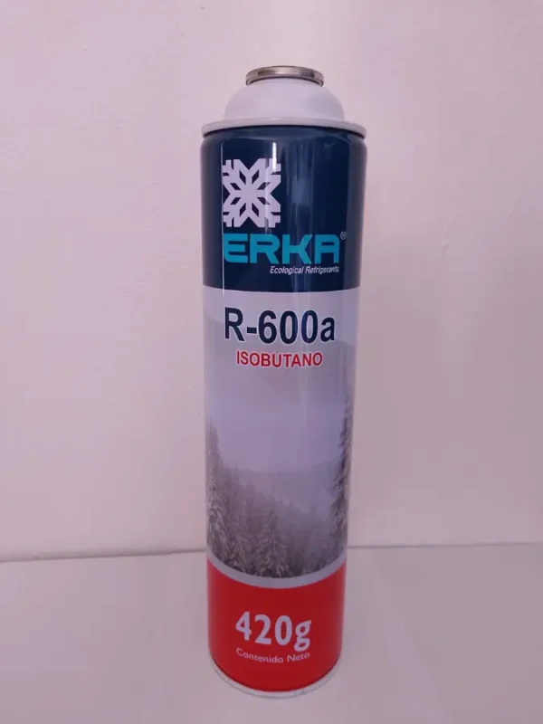 GAS REFRIG R600A LATA 420 GRS ERKA – Prisaire expertos en Aires ...